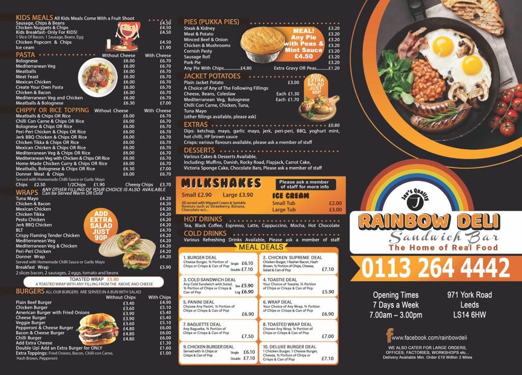 Rainbow Deli – The Best Breakfast in Seacroft!